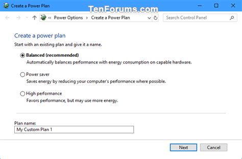 add power options context menu in windows 10 tutorials