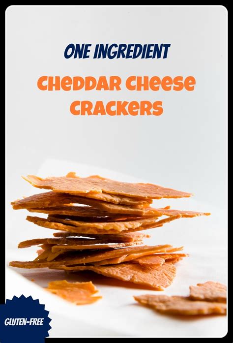 One Ingredient Cheddar Cheese Crackers Cupcake Project