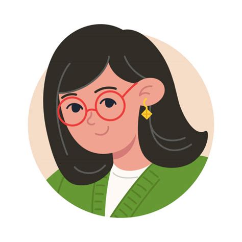 300 Girl Glasses Profile Stock Illustrations Royalty Free Vector