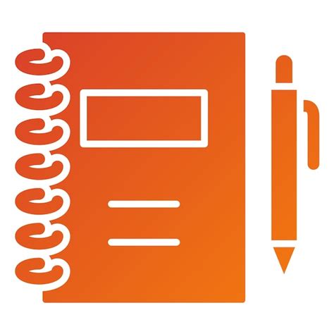 Premium Vector Vector Design Notebook Icon Style