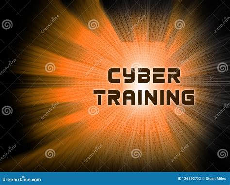 Cyber Training Virtual Web Class 2d Illustration Stock Illustration