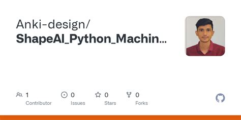 GitHub Anki Design ShapeAI Python Machine Learning