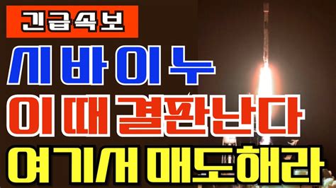 시바이누 Shib 새벽 긴급속보 이 때 결판난다 여기서 매도해라 Youtube