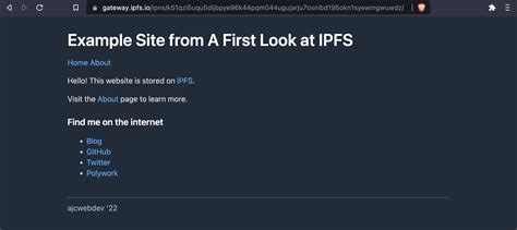 A First Look At IPFS