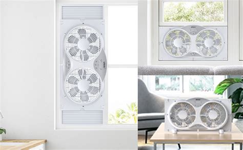 Shinic 9 Twin Window Fan With Remote Controlreversible