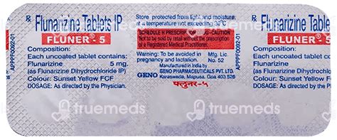 Fluner 5 Mg Order Fluner 5 Mg Tablet Online At Truemeds