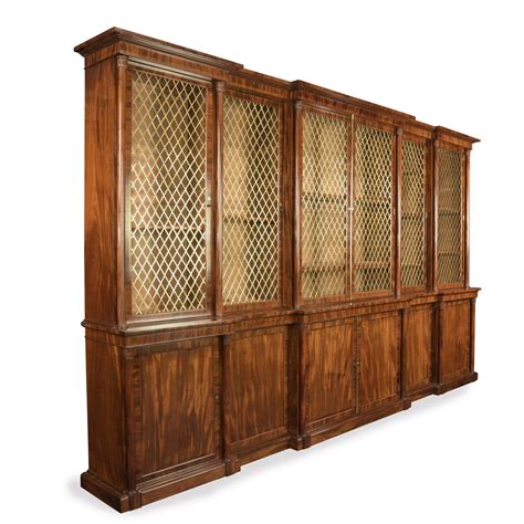 Late Regency Six Door Mahogany Bookcase Att To Gillows Bada