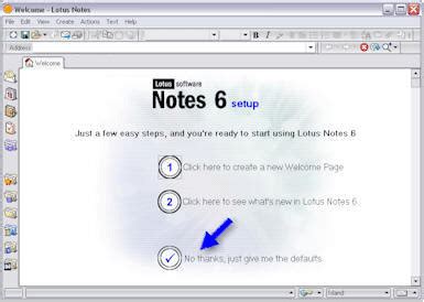 Lotus Notes Client Installation And Configuration Steps