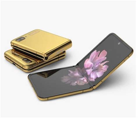 Buy Samsung Galaxy Z Flip SM F F DS GB GB Mirror Gold Factory Unlocked Global Online