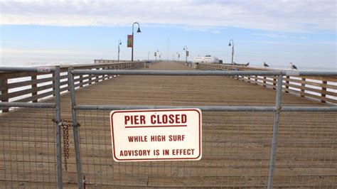 Weather Pismo Beach Closes Pier For Atmospheric River Storm San Luis
