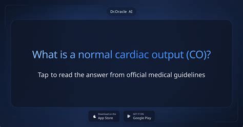 What Is A Normal Cardiac Output Co
