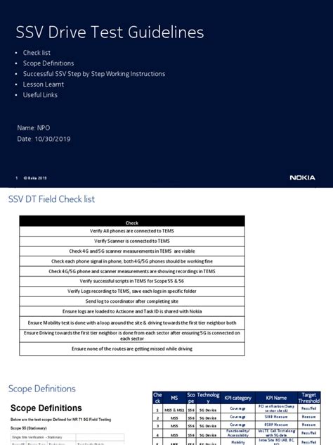 5g Drive Test Guidelines V23 Pdf
