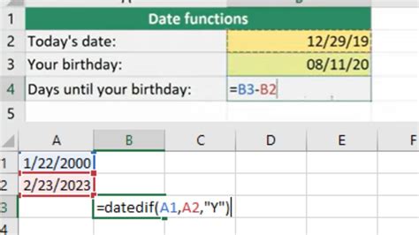 How To Subtract Dates In Excel Quick Guide Exceltutorial