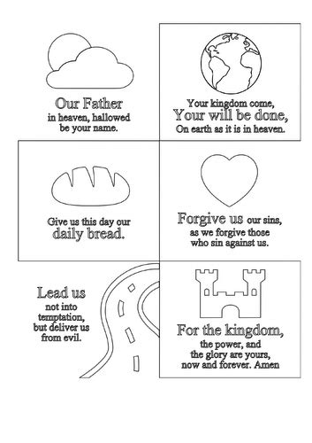 The Lords Prayer Coloring Book Pages Serenity Prayer Coloring Page