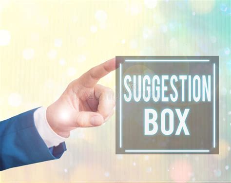 Handwriting Text Writing Suggestion Box Concept Meaning Container