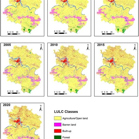 Transition Analysis Of Each Lulc Class Between Temporal Intervals All