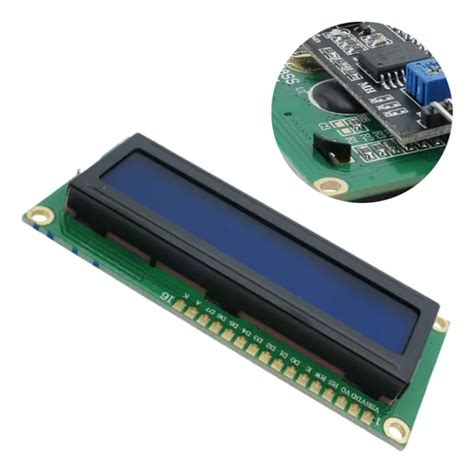 Display Lcd 16x2 1602 Fundo Azul C Modulo I2c Já Soldado Mercadolivre