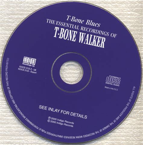 T Bone Walker T Bone Blues The Essential Recordings Of T Bone Walker Cd Musiccircle