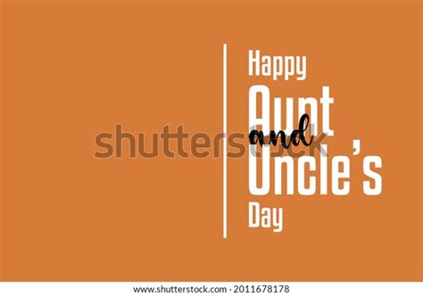 National Aunt Uncles Day Holiday Concept Stock Vector Royalty Free