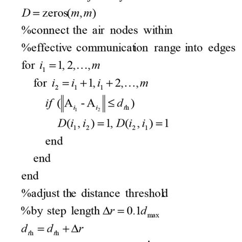 algorithm connected graph adjacency matrix of uav relaynetwork