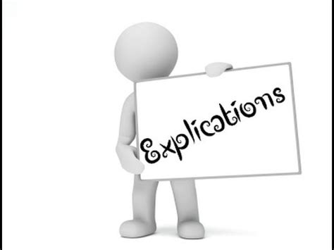 Explications Youtube
