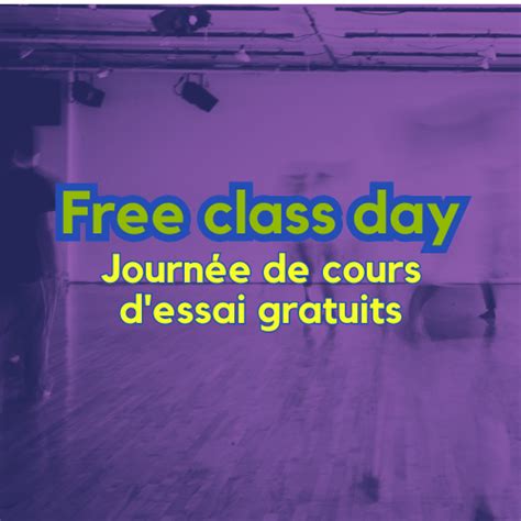 Free Class Day Regroupement Québécois De La Danse