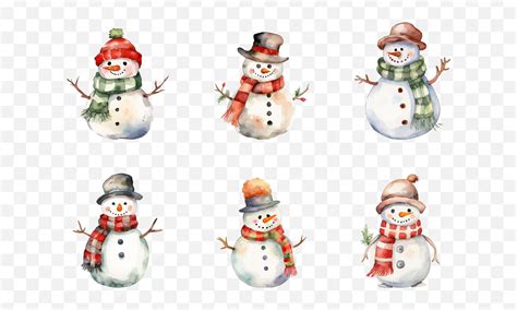 Premium Vector Snowman Christmas Transparency Vector Graphic Element