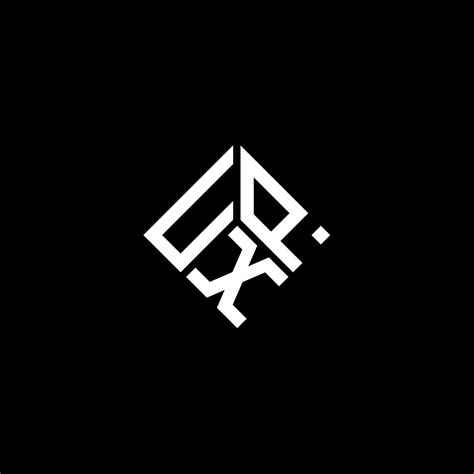 Upx Letter Logo Design On Black Background Upx Creative Initials