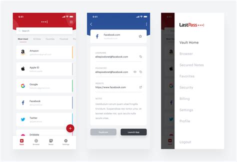 Lastpass Mobile App Redesign Concept Day 212365 Project365 By Kishore On Dribbble