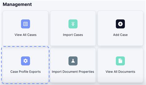 Generating A Case Profile Export Pattern Data