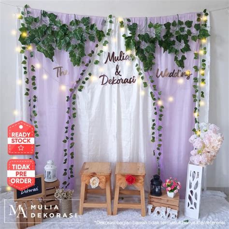 Jual Dekorasi Backdrop Lamaran Nikahan Syukuran Aqiqah Khitan Paket AA