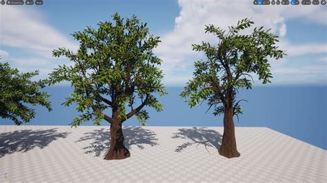 10 Realistic Tree Pack Asset Cloud
