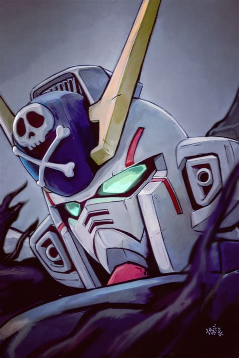 Crossbone Gundam X 1 Gundam And 1 More Drawn By Moroboshidanshaku