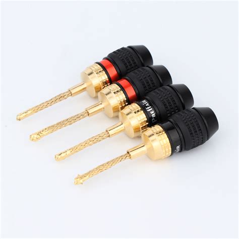 Pure Copper Gold Plated Banana Plug Hifi Speaker Amplifier Hifi Copperjack Connector Terminal