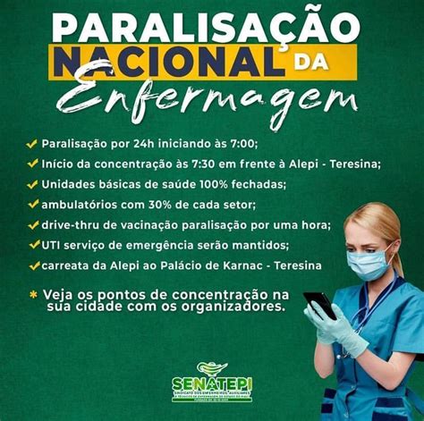 Profissionais De Enfermagem Vão Fazer Paralisação Em Todo O Piauí Nesta