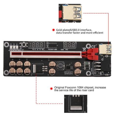 V016 Pro Gpu Riser V16 Graphic Card Riser Latest Version Mining Riser Computer Riser