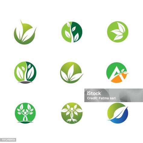 葉符號向量圖示向量圖形及更多商標圖片 商標 夏天 大自然 Istock