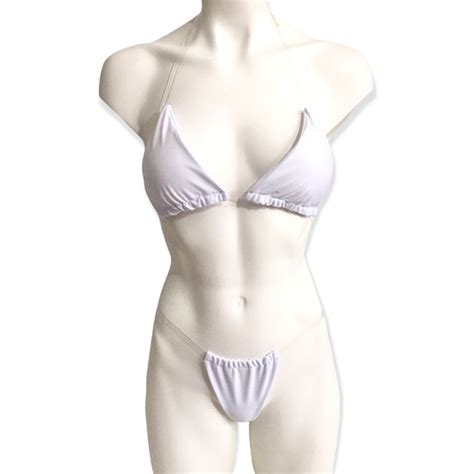 Coco Candy Boutique Swim No Tan Line White Brazilian Bikini Poshmark
