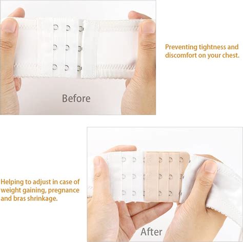 Bra Straps Extension 2 3 4 Hooks Penyambung Bra Normal Elastic Bra Hook