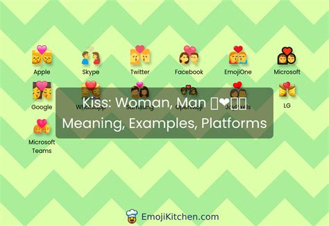 Kiss Woman Man Emoji Meaning Info Stats EmojiKitchen