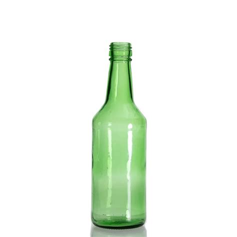 Custom Korean 360ml Soju Glass Bottle Green Wine Empty Beverage Beer