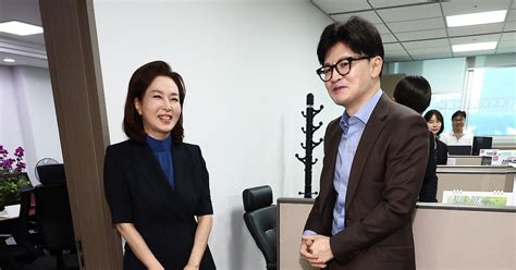 김민전 의원 만난 한동훈 전 비대위원장