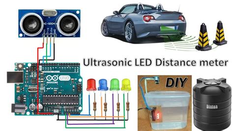 arduino by manmohan pal ultrasonic led distance meter using arduino