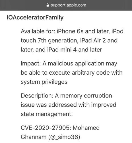 kernel bug for ios 14 1 and below raises hopes for exploit and perhaps