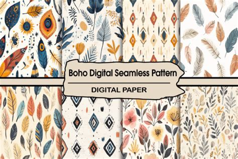 Boho Digital Seamless Pattern Graphic By Design Hut Creative Fabrica