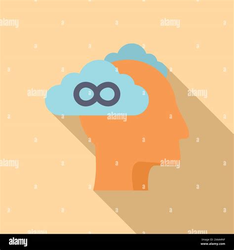 Flat Vector Illustration Of Creative Thinking Concept With Keywords