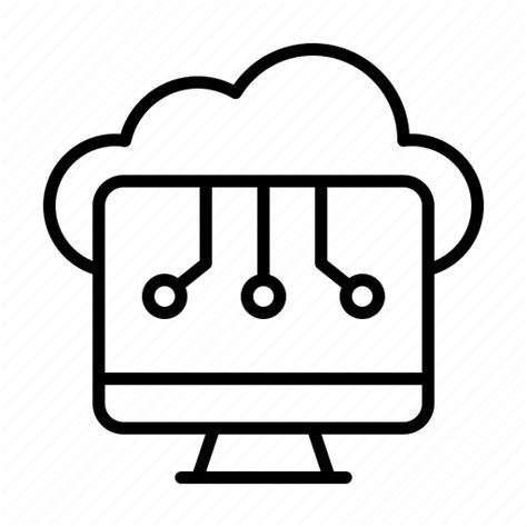 Edge Computing Cloud Computer Technology Iot Storage Icon