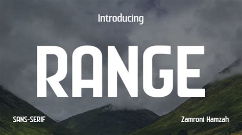 Range Font Download Free For Desktop And Webfont