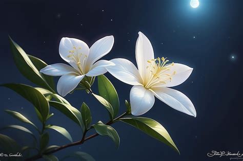 Jasmine Serenity Premium Ai Generated Image