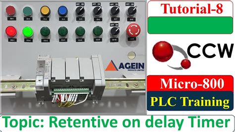 Retentive On Delay Timer Rto Micro800 Where Is Retentive Timer Used Plc Training Tutorial